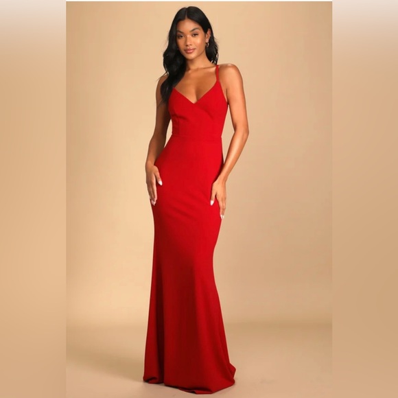 Lulus | Dresses | Lulus Rust Red Mermaid Gown | Poshmark